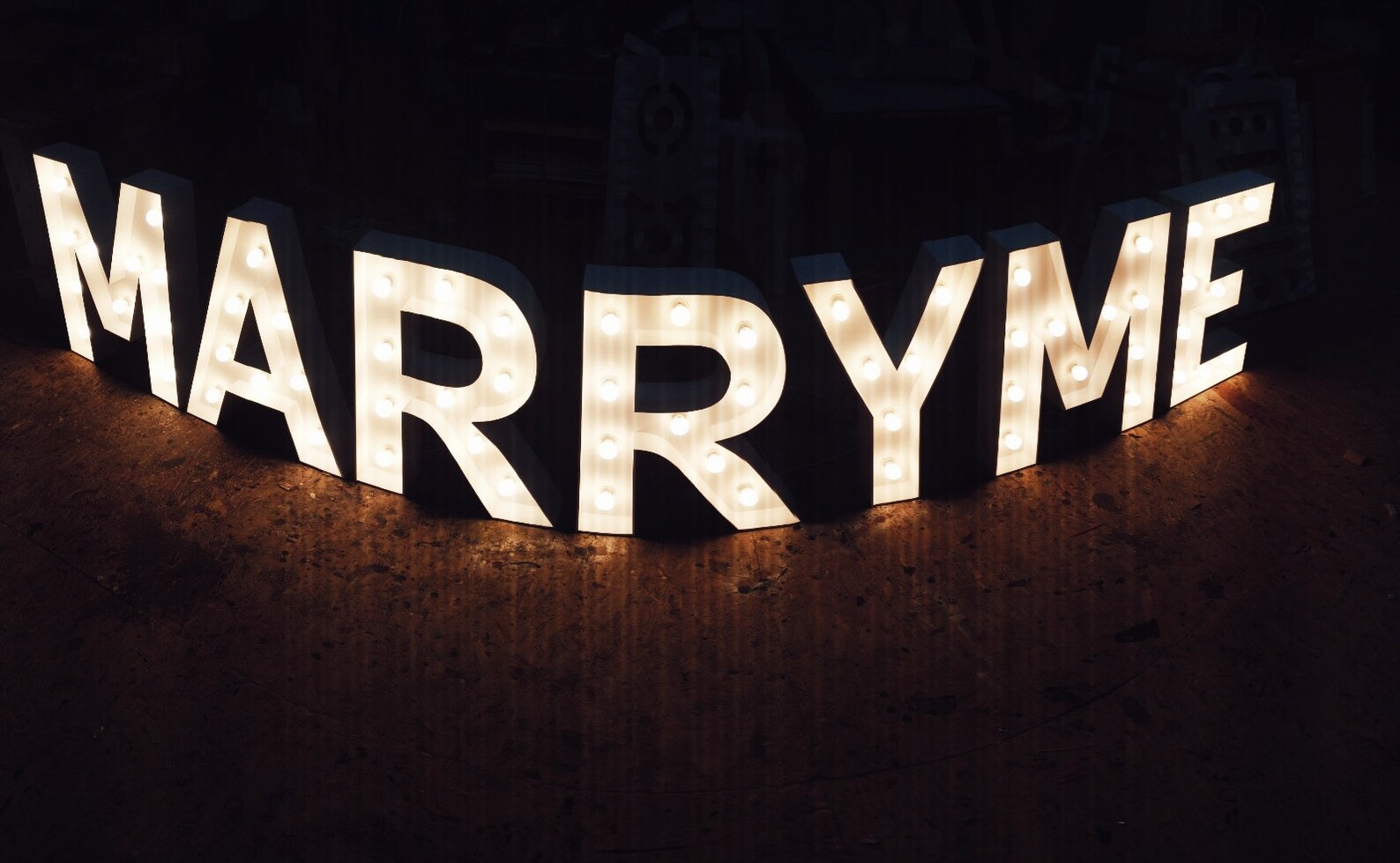 Set of Marry me backdrop letters light up marry me sign | Etsy