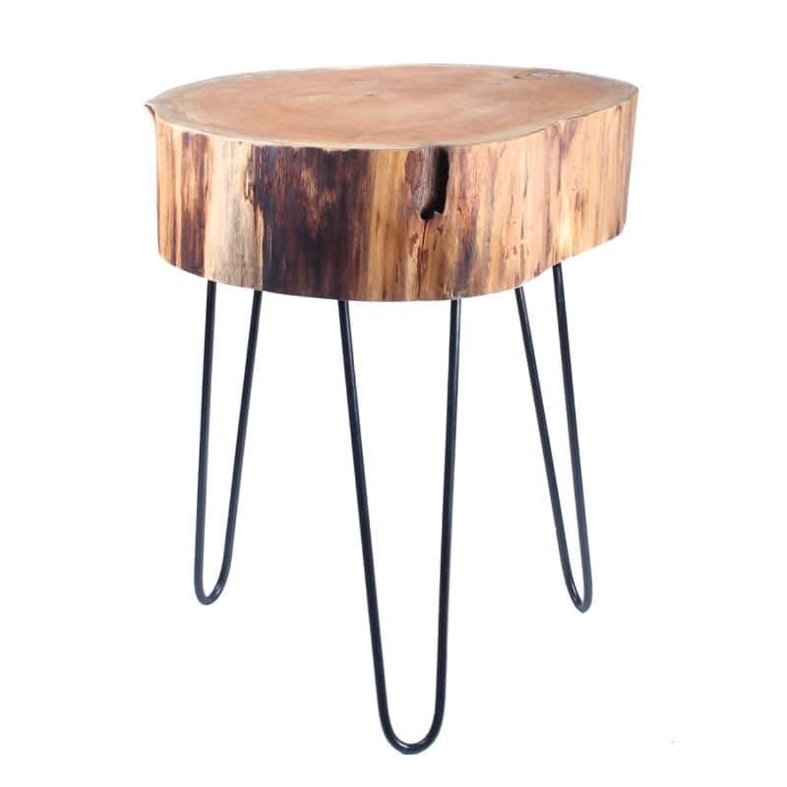 20" Tree Slab Coffe Table Live Edge Nightstand Tree Slice Table Log ...