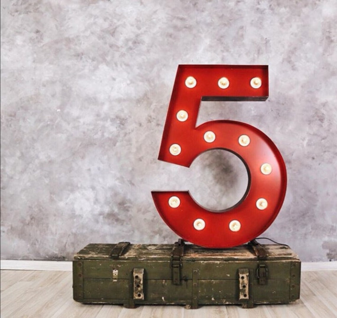 Red Marquee Letters Large Vintage Red Letter Custom Light up - Etsy