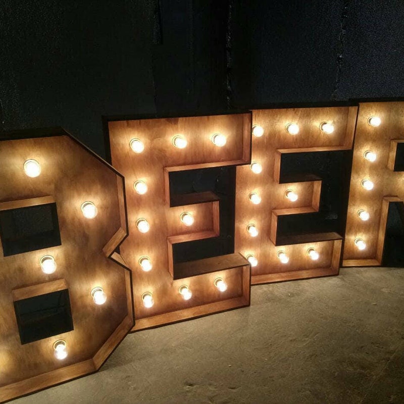 Light up Letters - Etsy