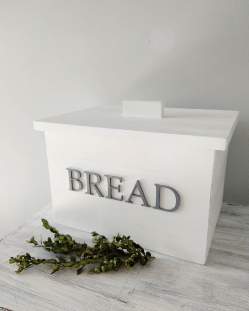 Wooden Bread Box Wood Breadbox Rustic Shabby Chic Primitive - Etsy