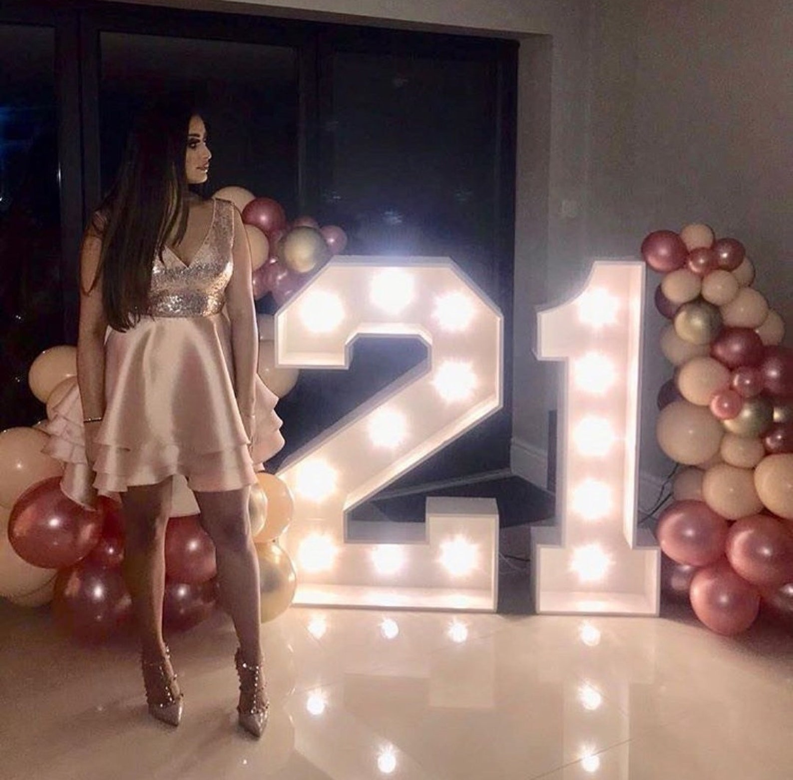 4ft 3ft Large Birthday Numbers 48 Inches Big Giant Marquee Numbers ...