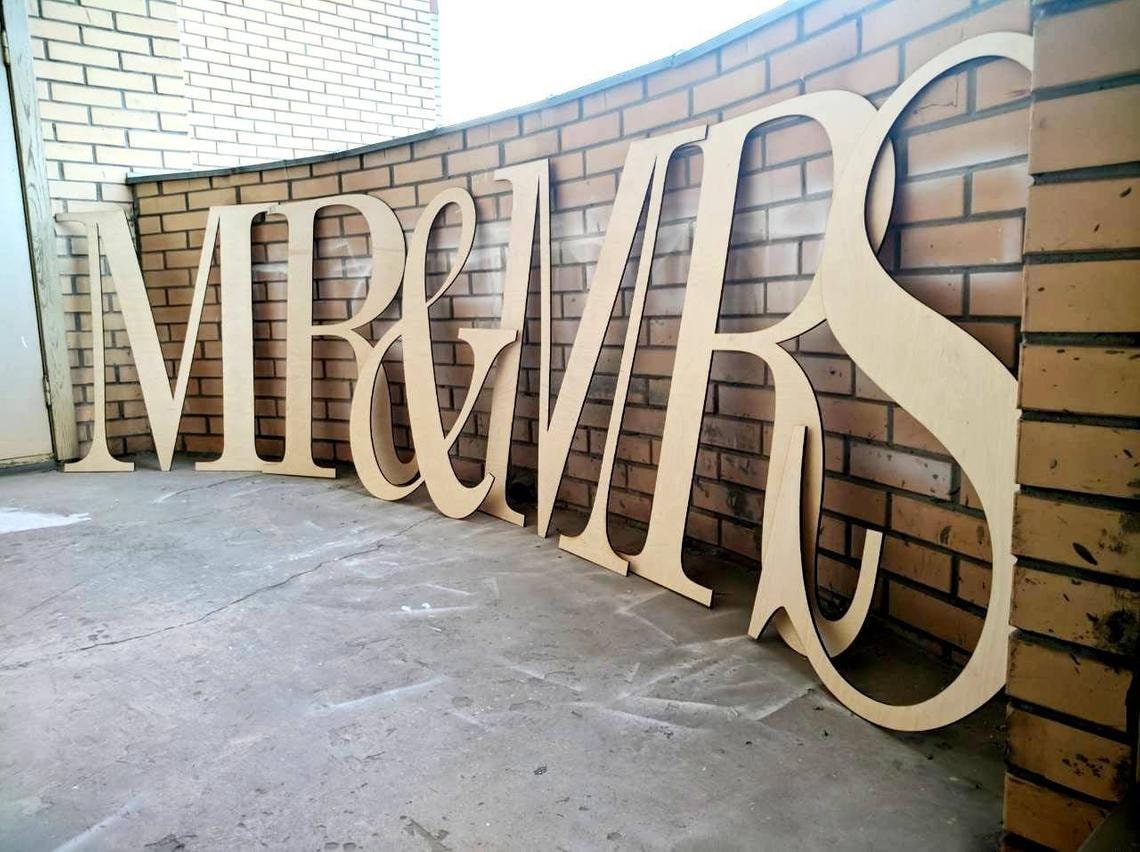 Large Wooden Letters Extra Large Wood Letters Wedding Giant Wooden ...