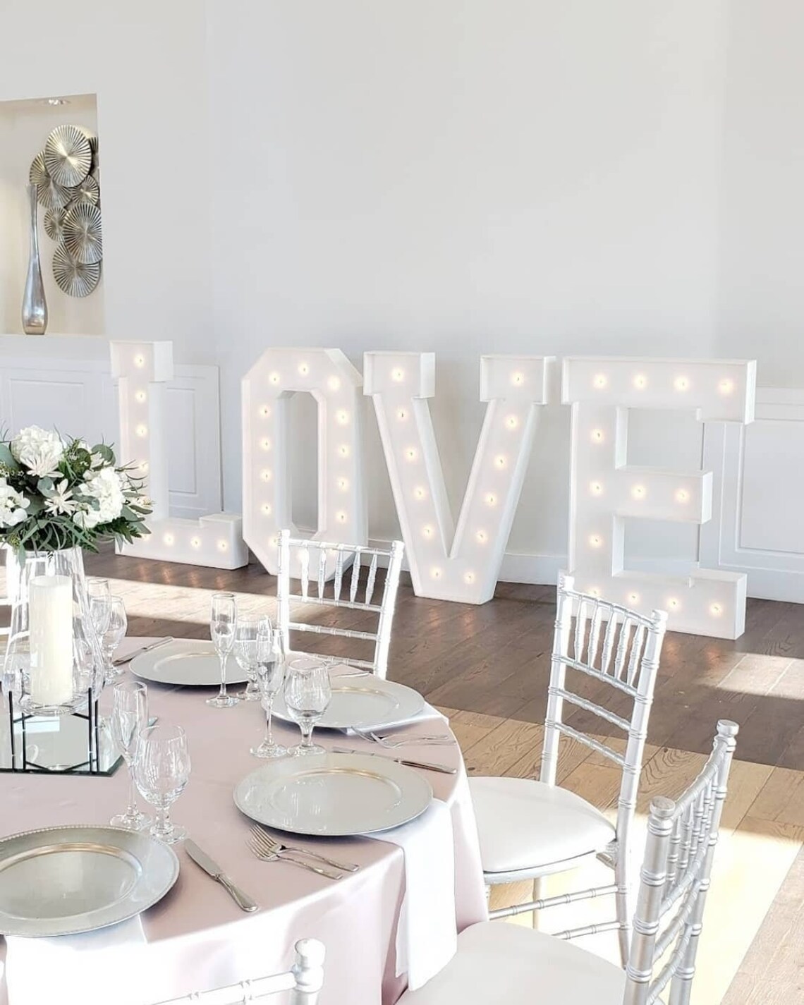 Large Wedding Letters I DO Light up LOVE Marquee Letter Party Letters ...