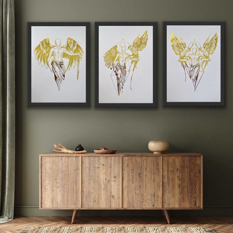 Foil Print Angel - Etsy UK