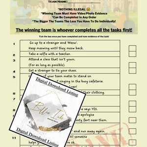 University Scavenger Hunt, College Scavenger Hunt, Frat Games, Team ...