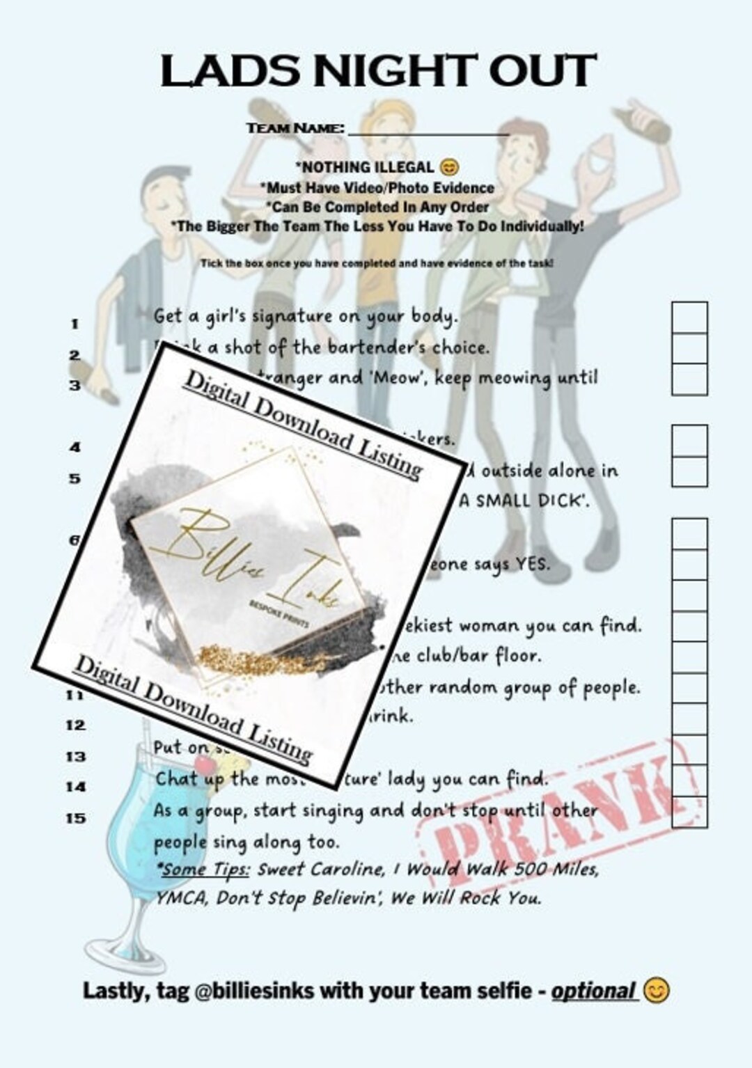 Lads Night Out, Team Games, Drinking Games, Going Out Out, Messy Nights ...