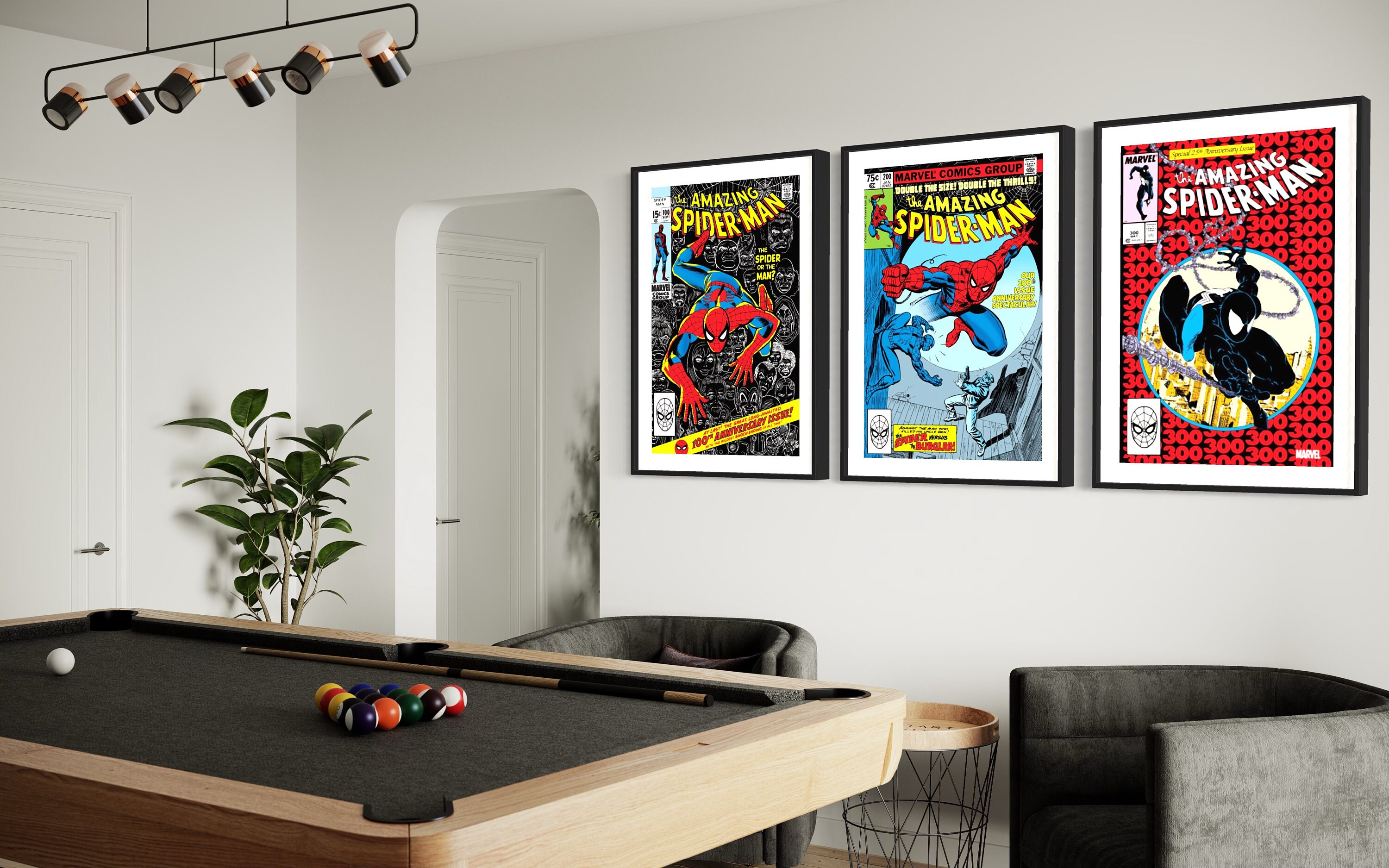 100th 200th 300th Edition Spider-man Comic Cover Prints Set - Etsy