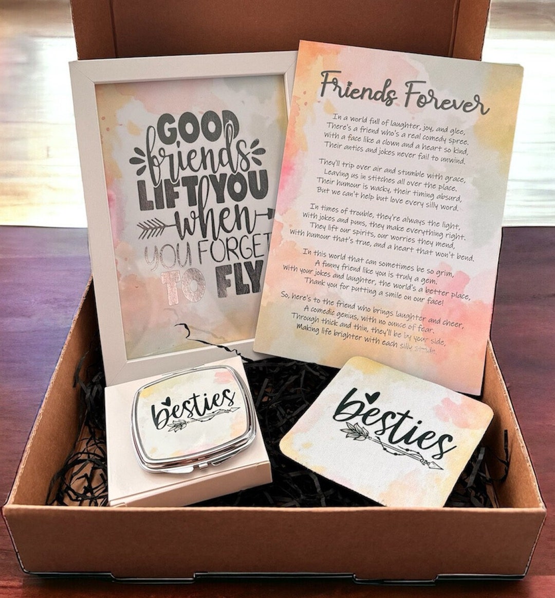Best Friends Gift Box, Besties Gift Set, Best Friend Gifts, Birthday ...