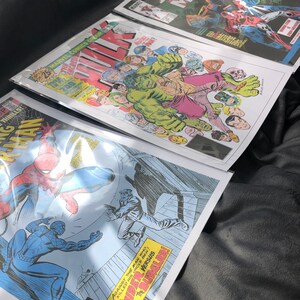 200th Edition Comic Cover Prints, Set of 3 Prints, Hulk Print ...