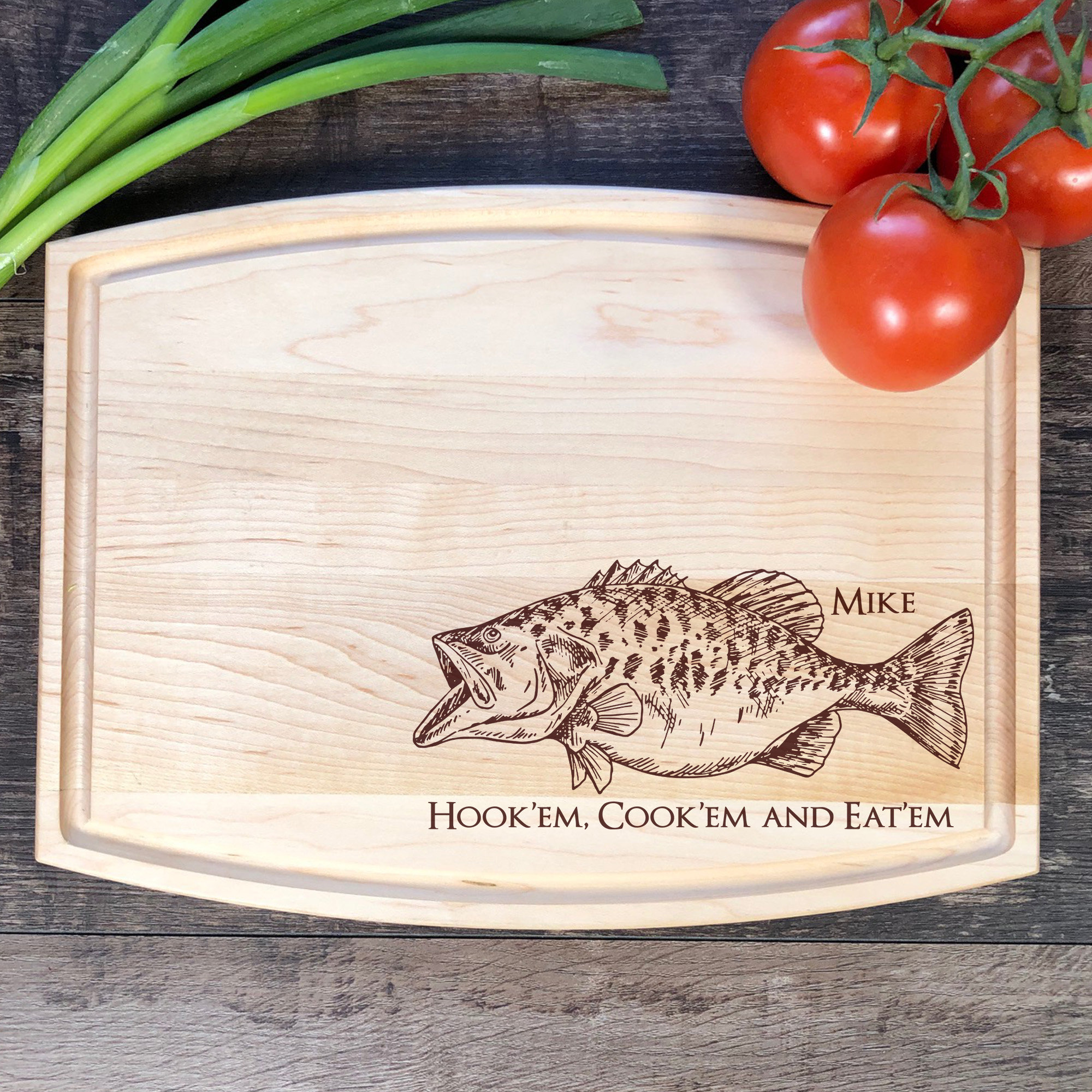Personalized Largemouth Bass Cutting Board: Fisherman Gift - Etsy