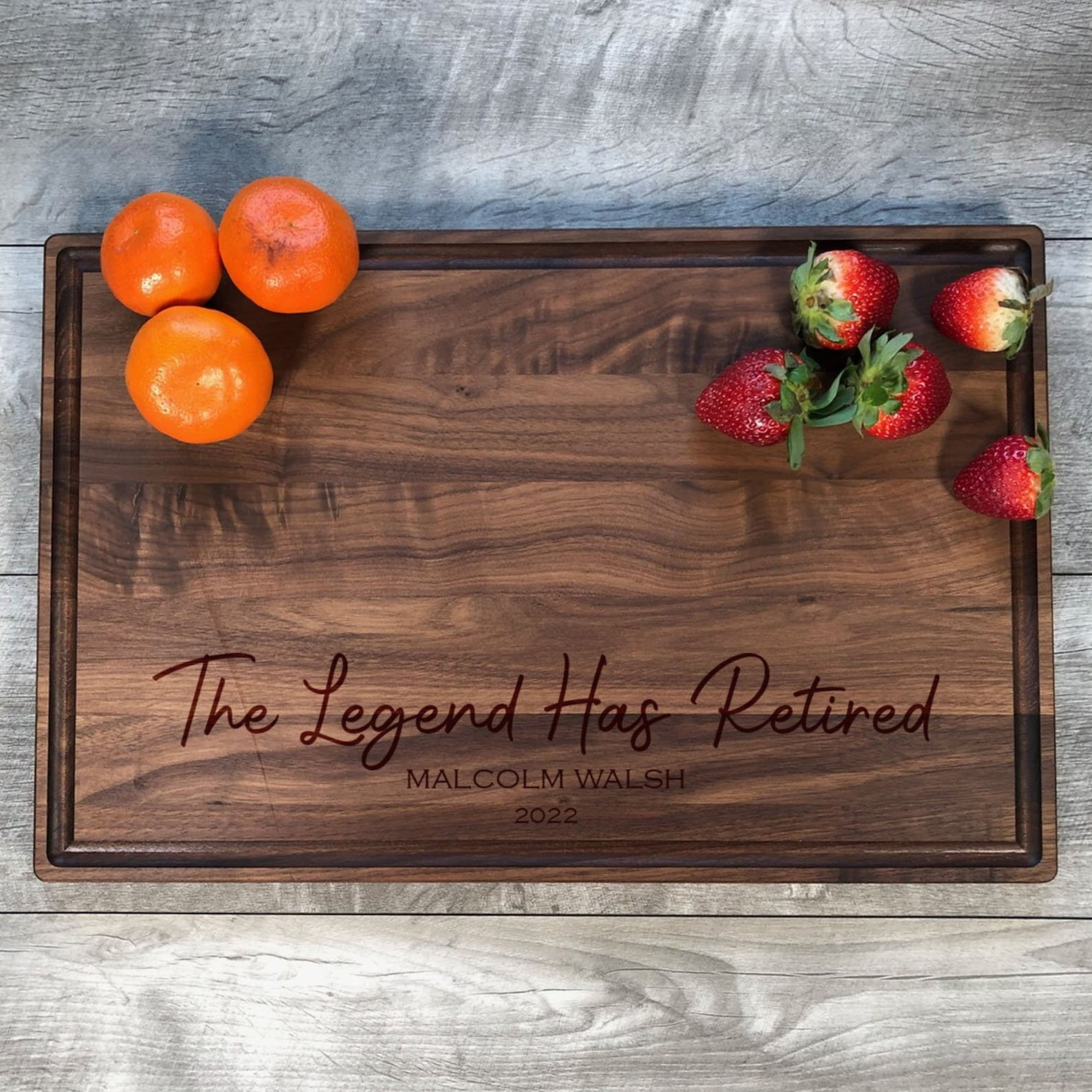 The Legend Has Retired. Personalized Cutting Board - Retirement Gift ...