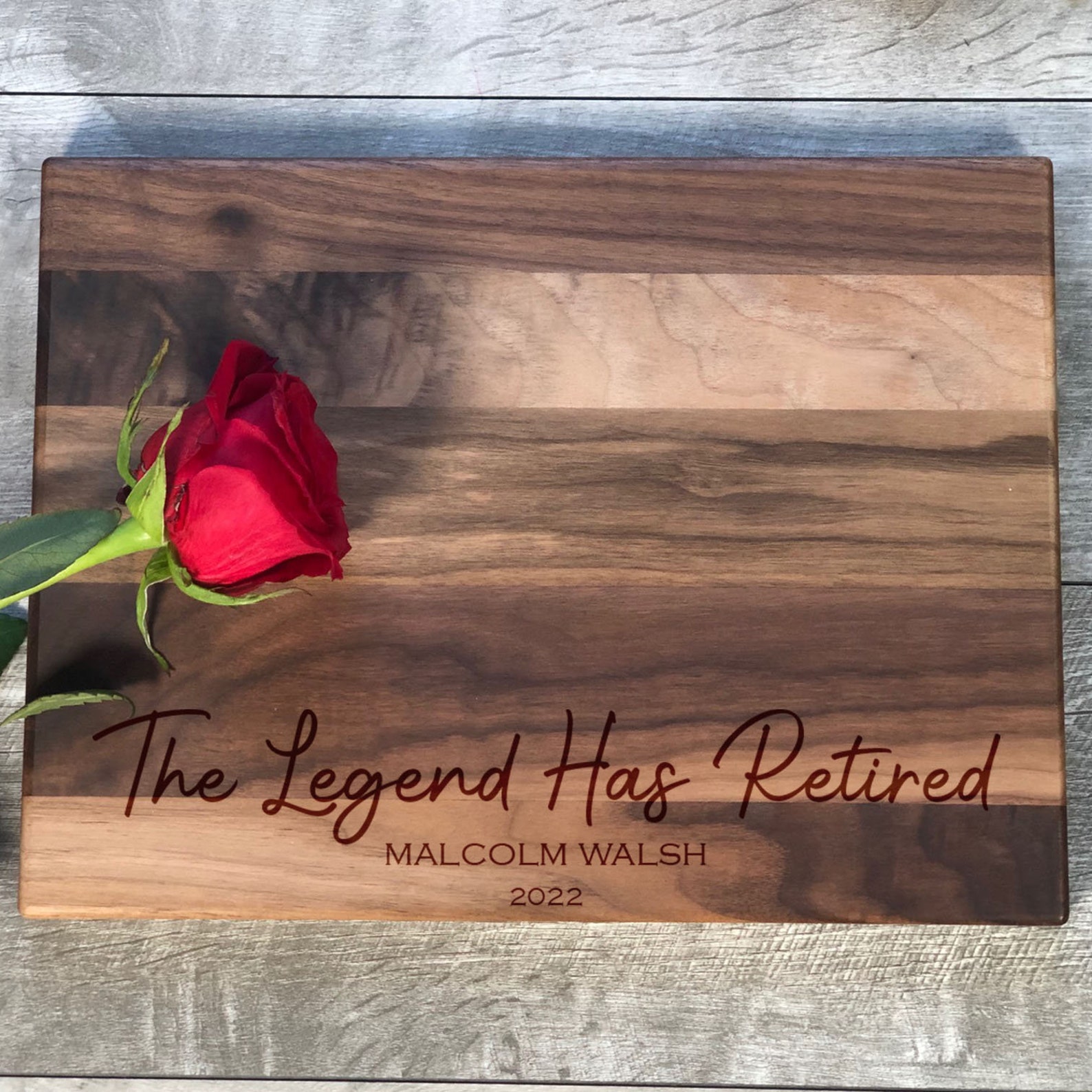 The Legend Has Retired. Personalized Cutting Board - Retirement Gift ...
