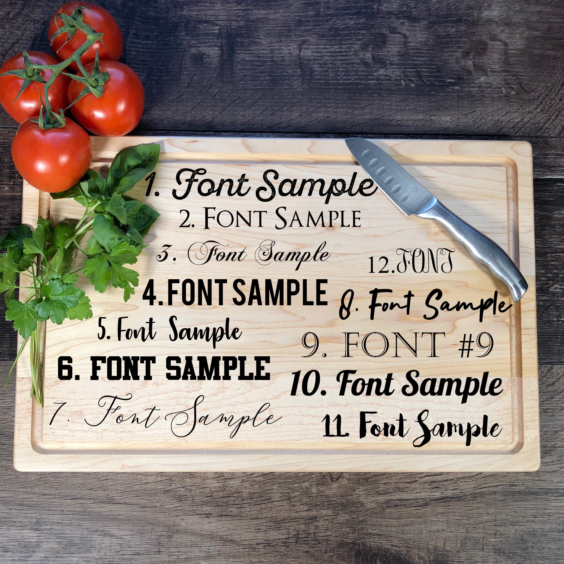 Personalized Engraved Cutting Board: Custom Text, Corporate Logo - Etsy