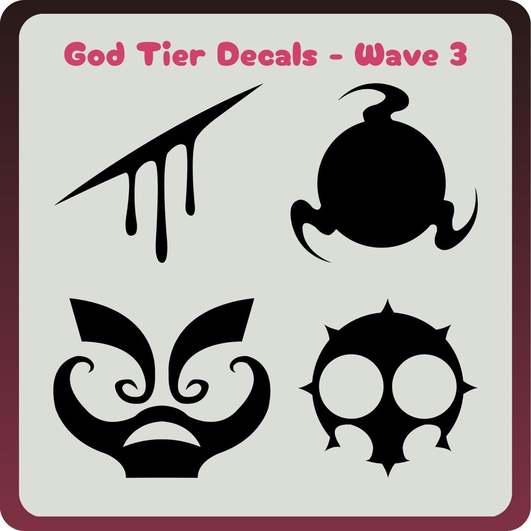God Tier Aspect Decals - Wave 3 - Etsy