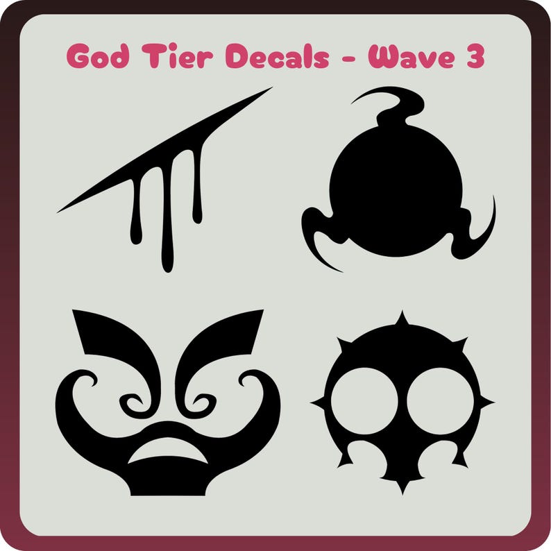 God Tier Aspect Decals - Wave 3 - Etsy