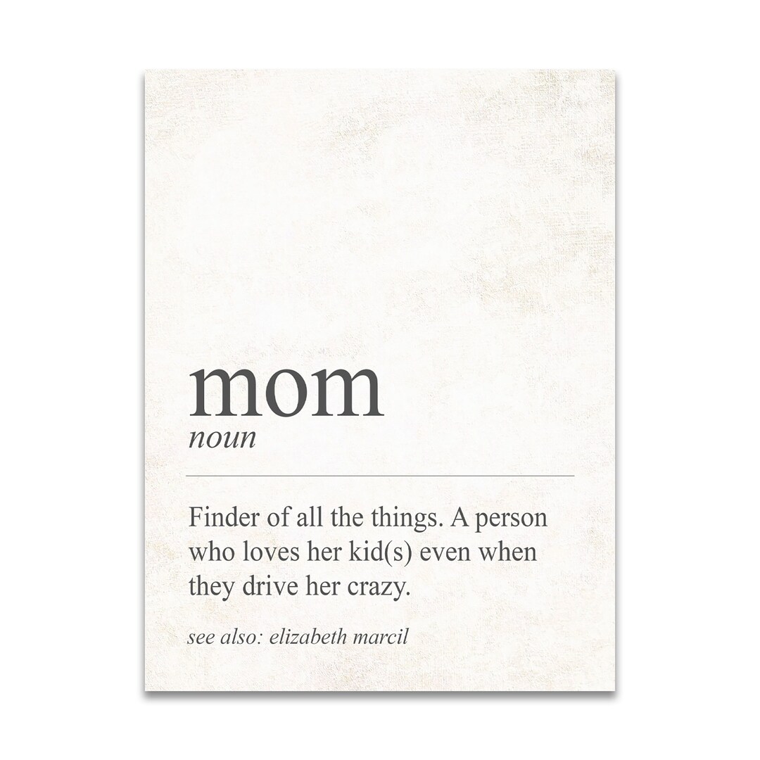 The Definition of Mom | Funny Personalized Gift for Mom | Personalized ...