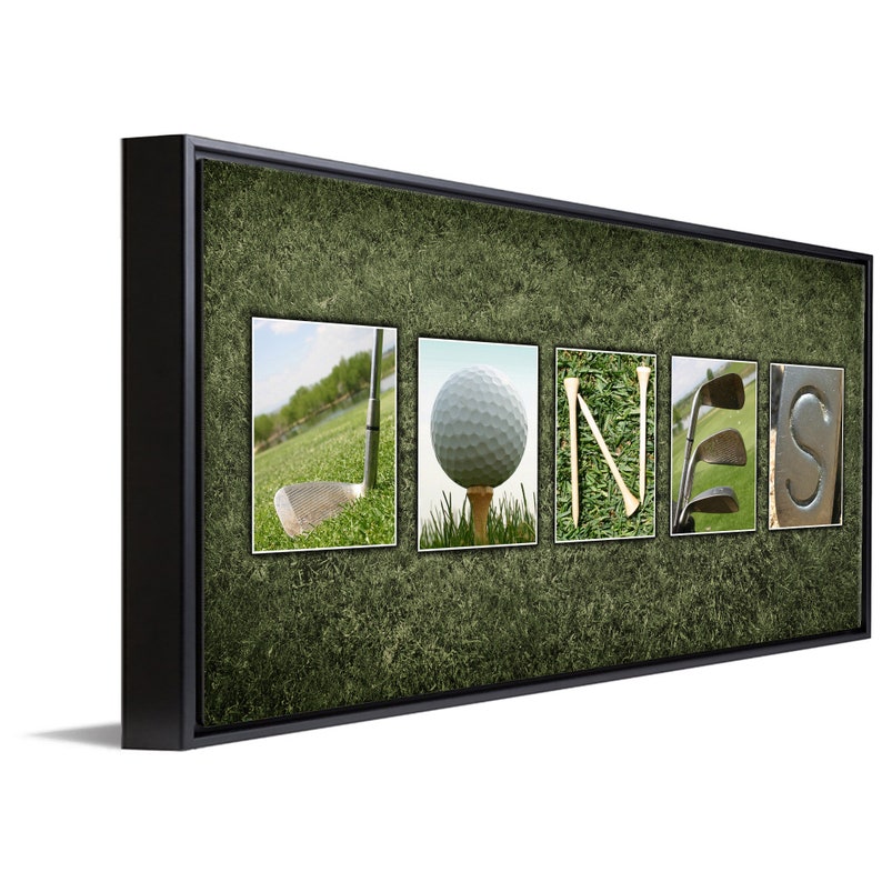 Golf Name Art | Personalized Golf Gift for the Golfer | Golf Sports Art ...
