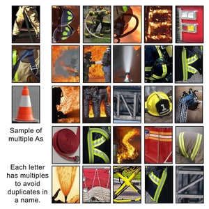 Firefighter Name Art | Personalized Gift for Firemen | Firefighter ...