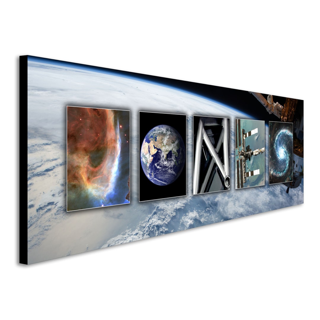 Space Name Art Personalized Space Art Gifts NASA Photography Space ...