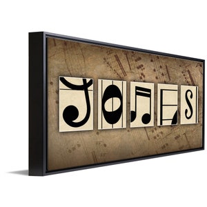 Music Name Art | Personalized Gift for the Musician | Music Decor and ...