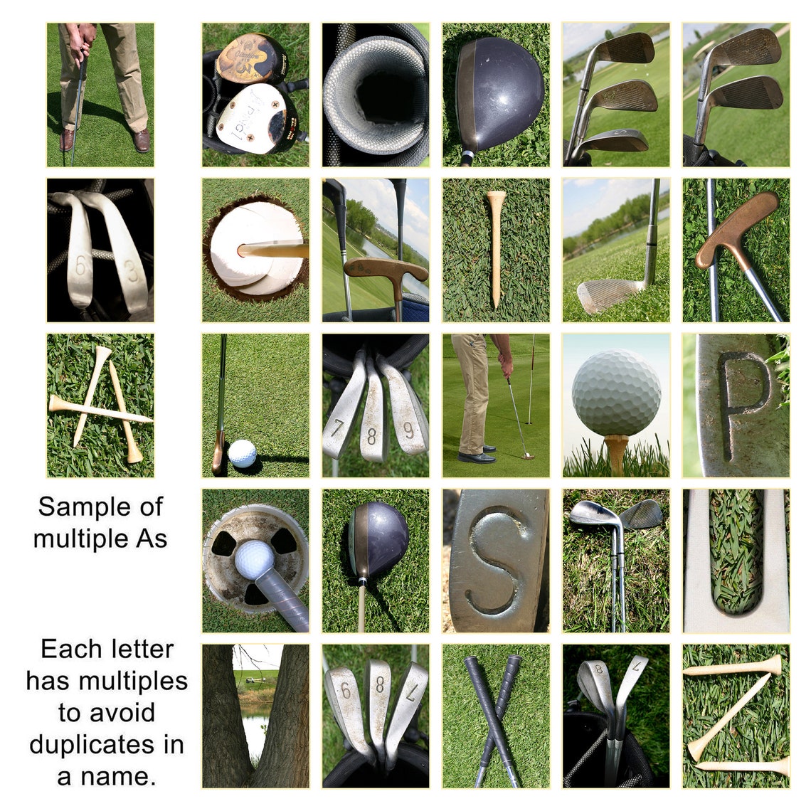 Golf Name Art | Personalized Golf Gift for the Golfer | Golf Sports Art ...