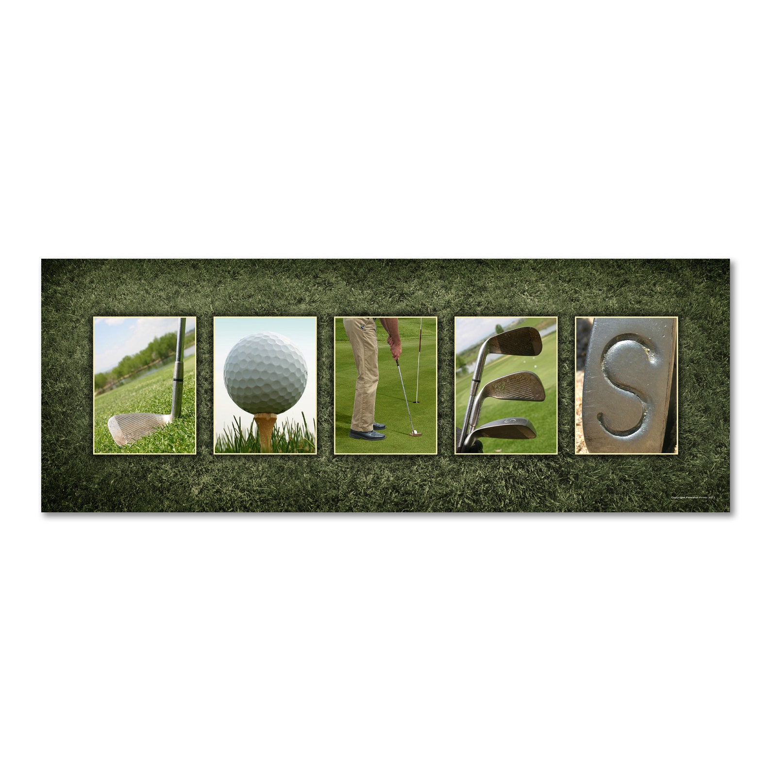 Golf Name Art | Personalized Golf Gift for the Golfer | Golf Sports Art ...