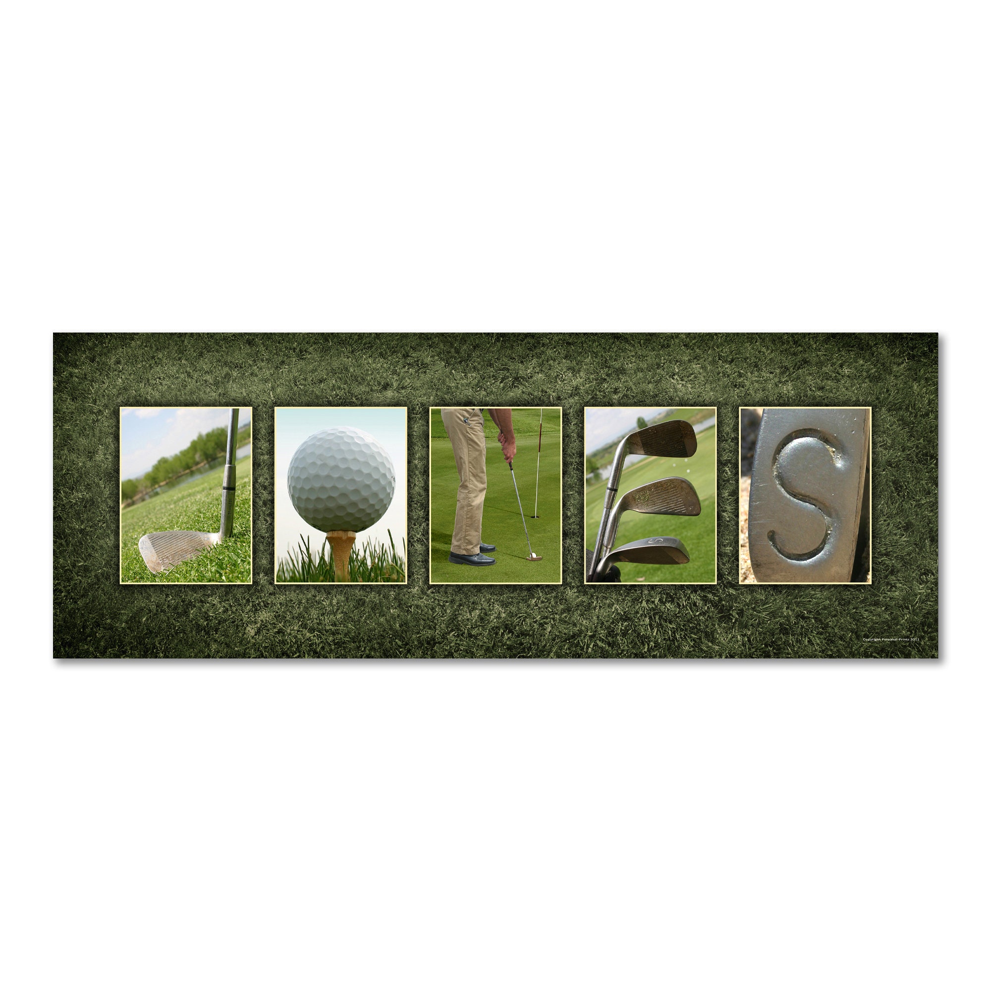 Golf Name Art | Personalized Golf Gift for the Golfer | Golf Sports Art ...