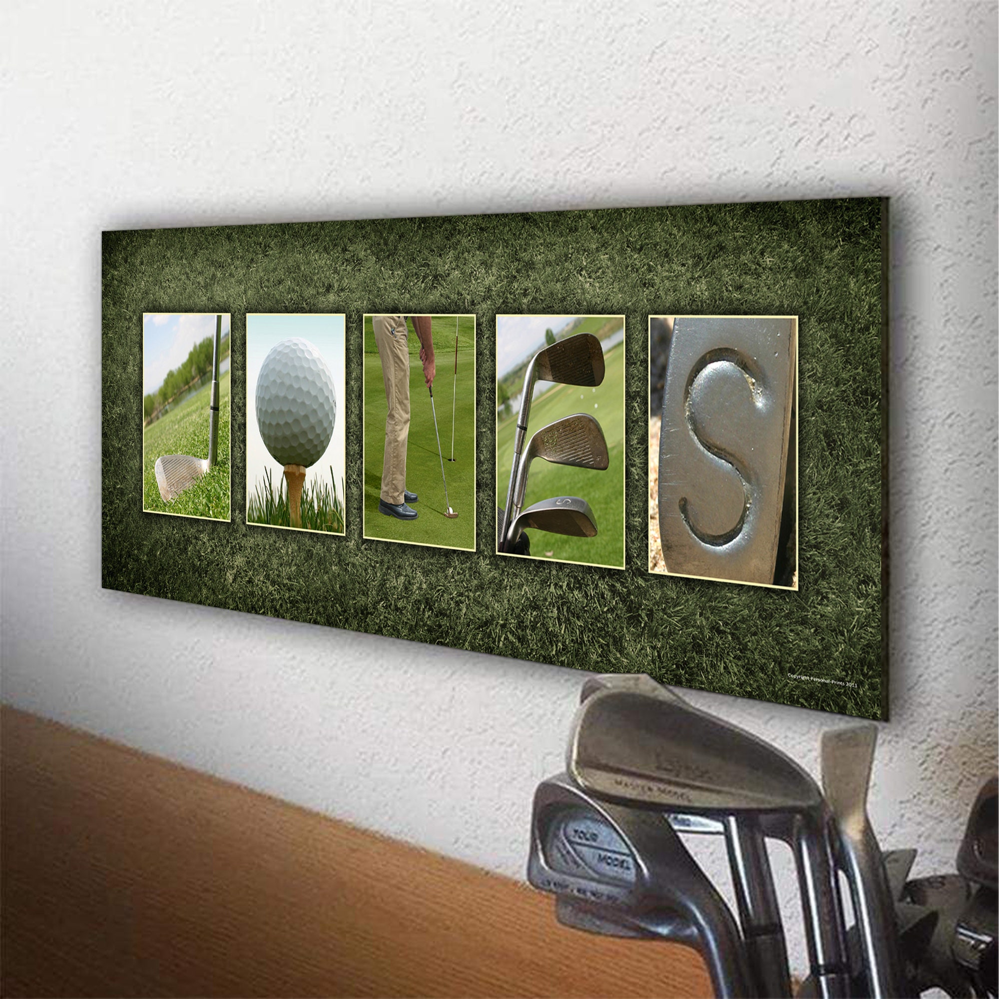 Golf Name Art Personalized Golf Gift for the Golfer - Etsy