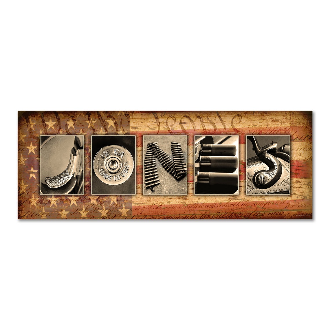 Shooting / Guns Name Art Personalized Name Art Gifts Made - Etsy