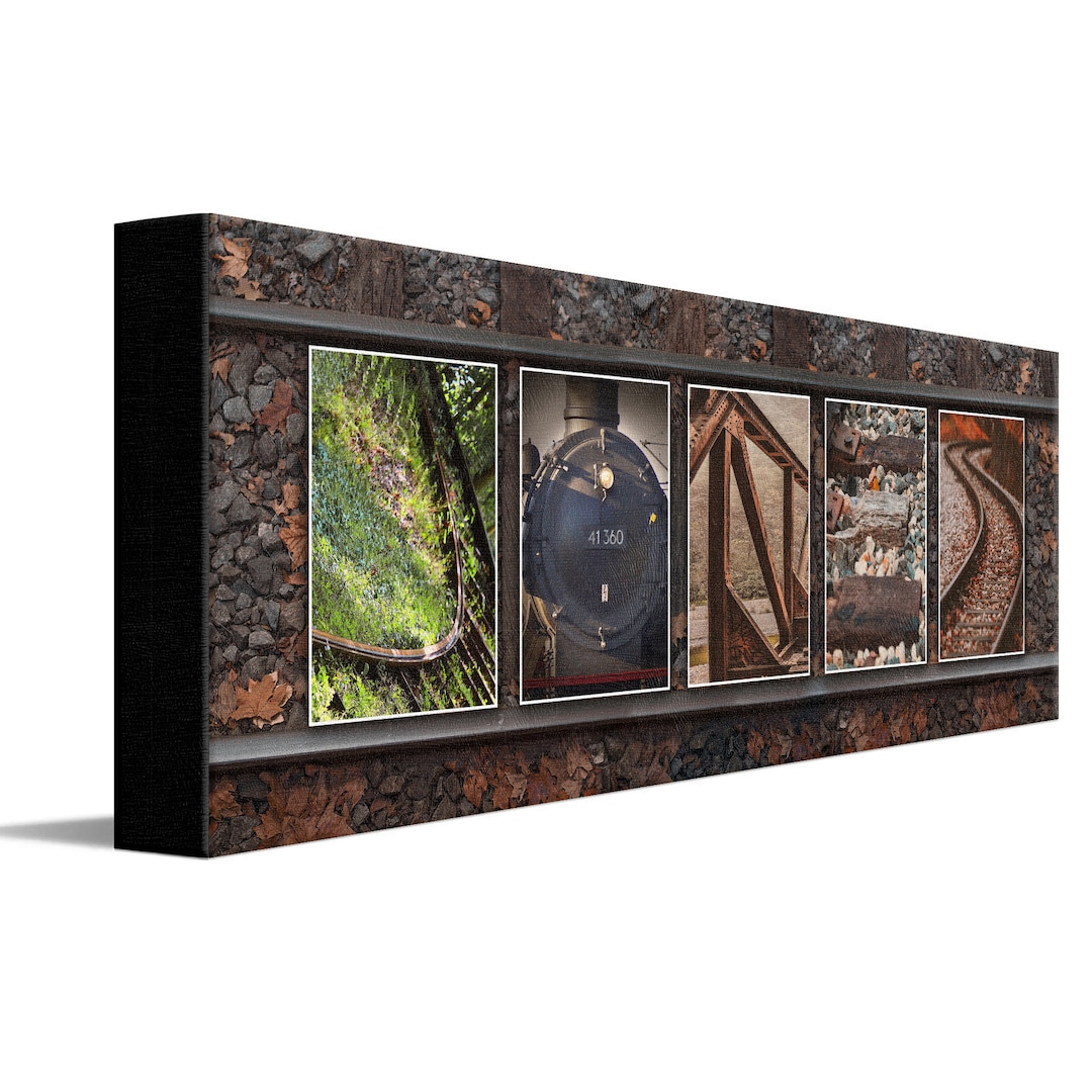 Train Name Art | Personalized Train Gift From Personal Prints | Train ...