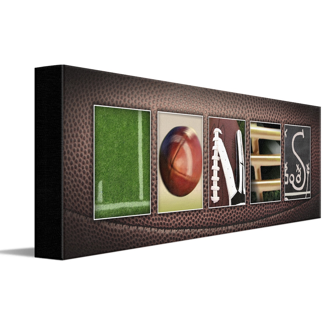 Football Name Art | Personalized Football Gift From Personal Prints ...