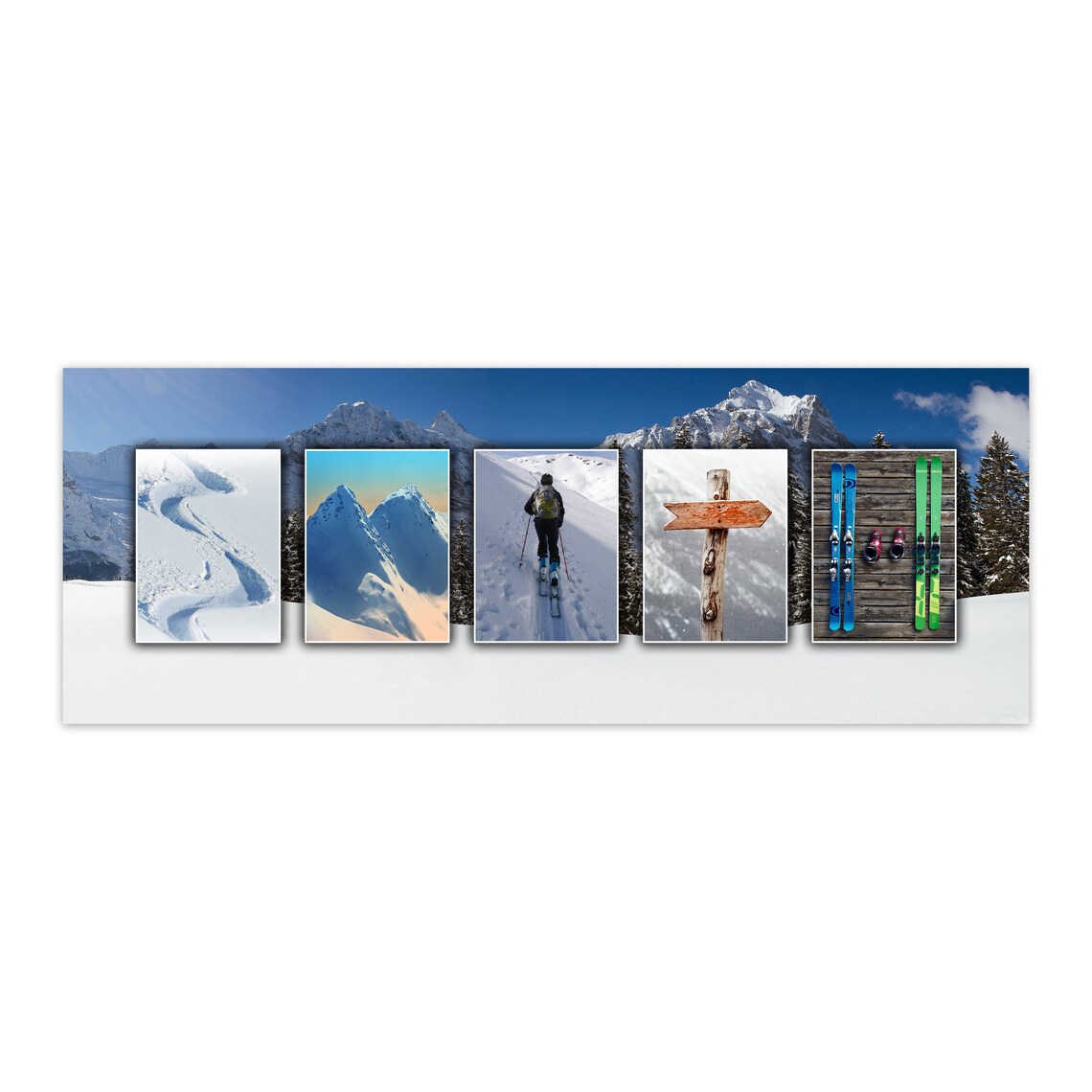 Ski Name Art Personalized Skier Gift - Etsy