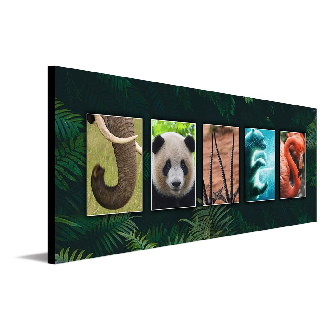 Zoo Animal Name Art Animal Lover Gifts Animal Art & Decor - Etsy