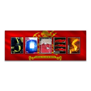 Firefighter Name Art | Personalized Gift for Firemen | Firefighter ...
