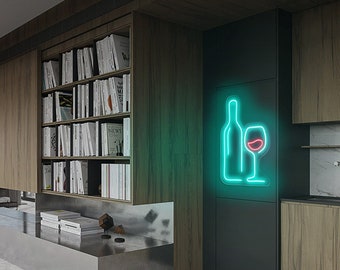 Neon Wine Bar Sign | Etsy