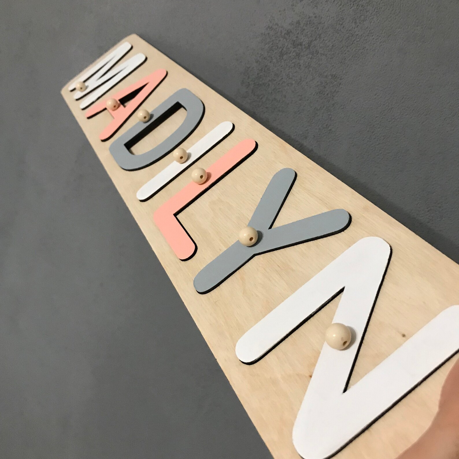 Wooden Name Puzzle With Pegs Pastel Colors Letters Etsy wooden-name-puzzle-with-pegs-pastel-colors-letters-etsy