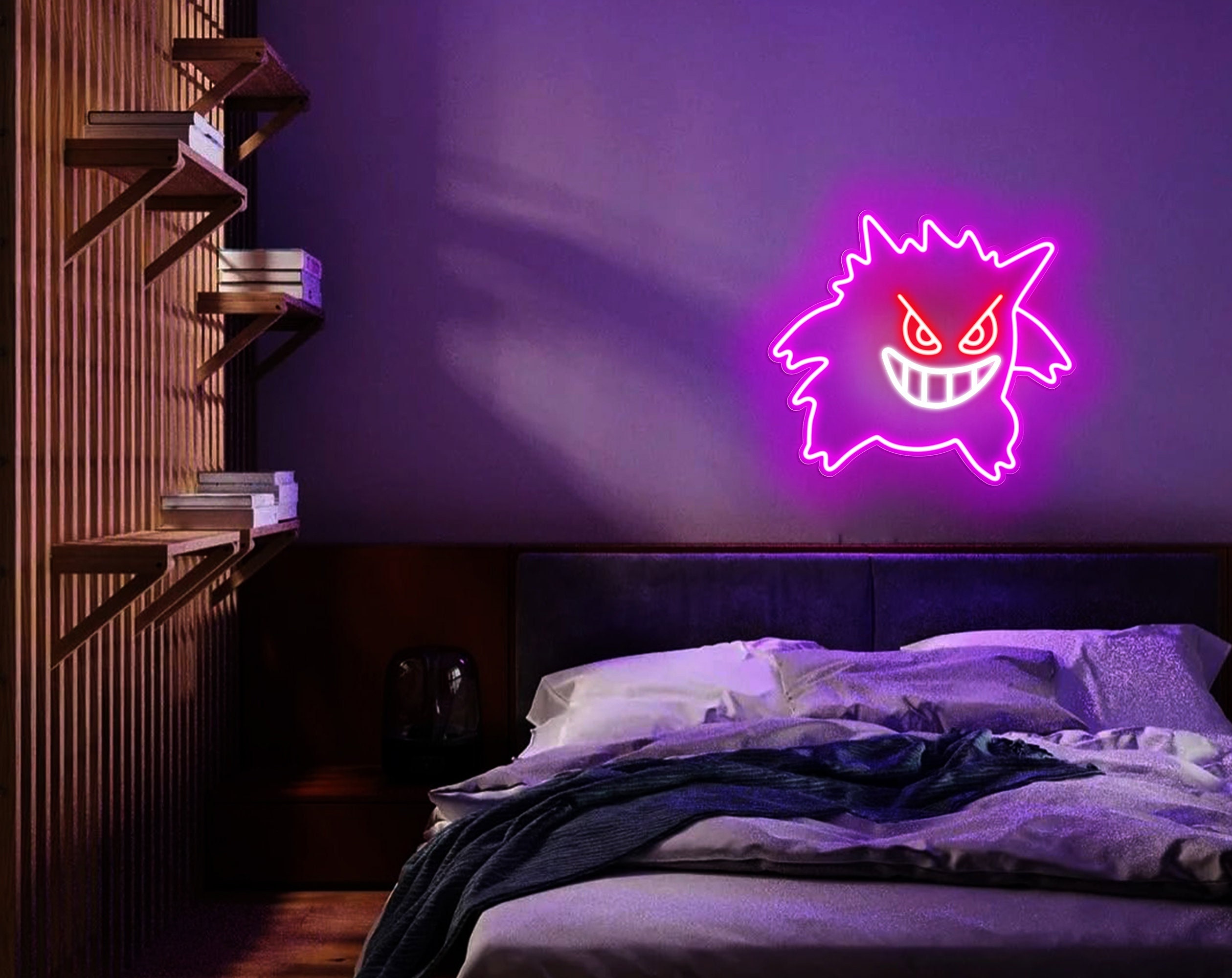Home & Living Lighting Gengar Fan Gift Night Light Lamp Home Decor Game ...