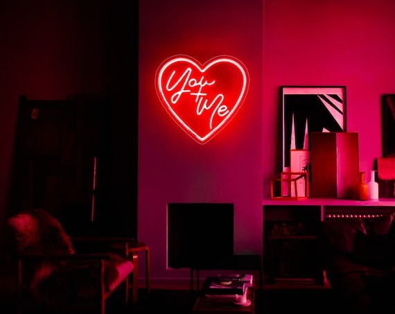 Signs Home & Living Neon Wall Decor You and Me Neon Sign Gifts ...