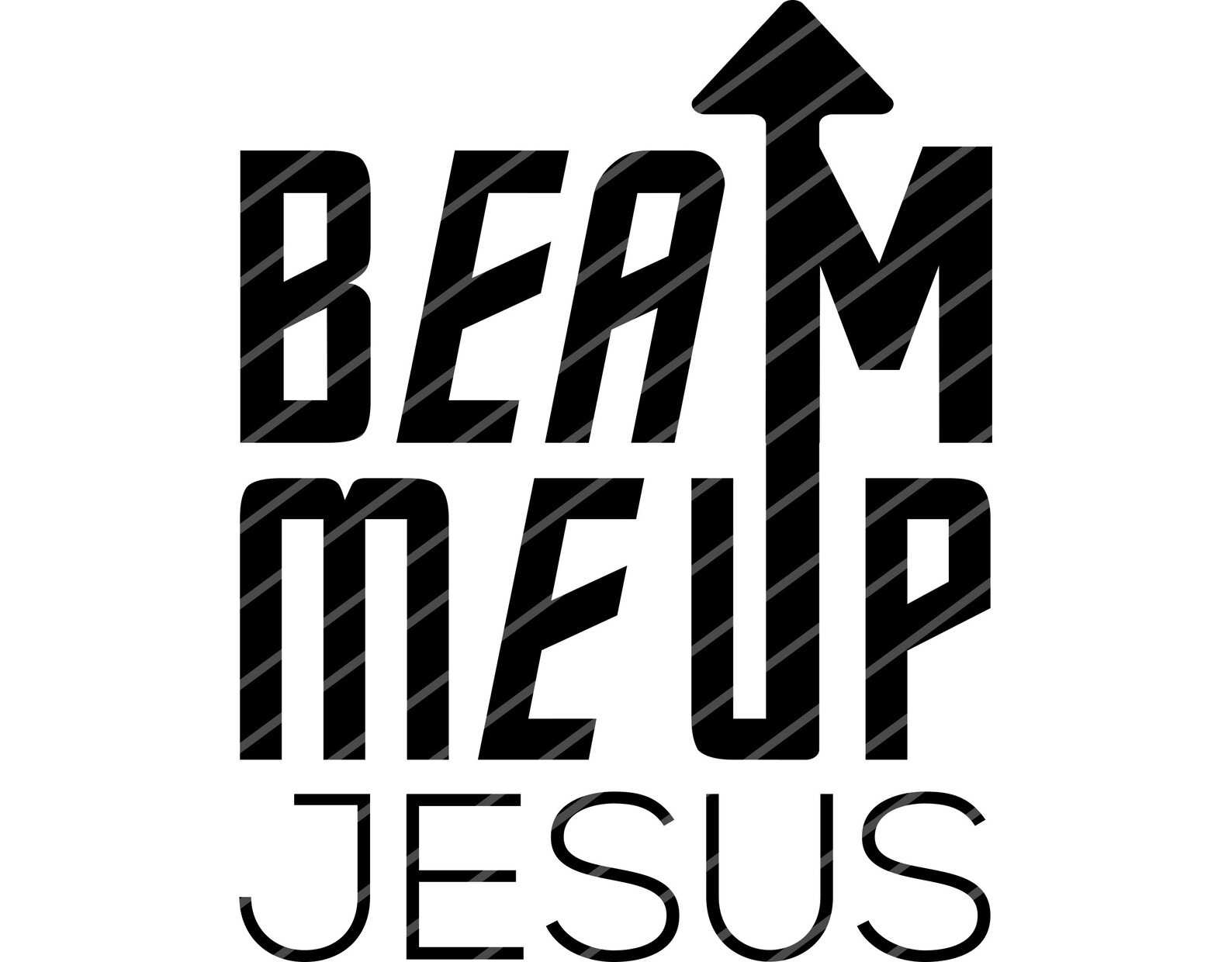 Beam Me up Jesus Funny Decal SVG and Ai File, Digital Illustration ...