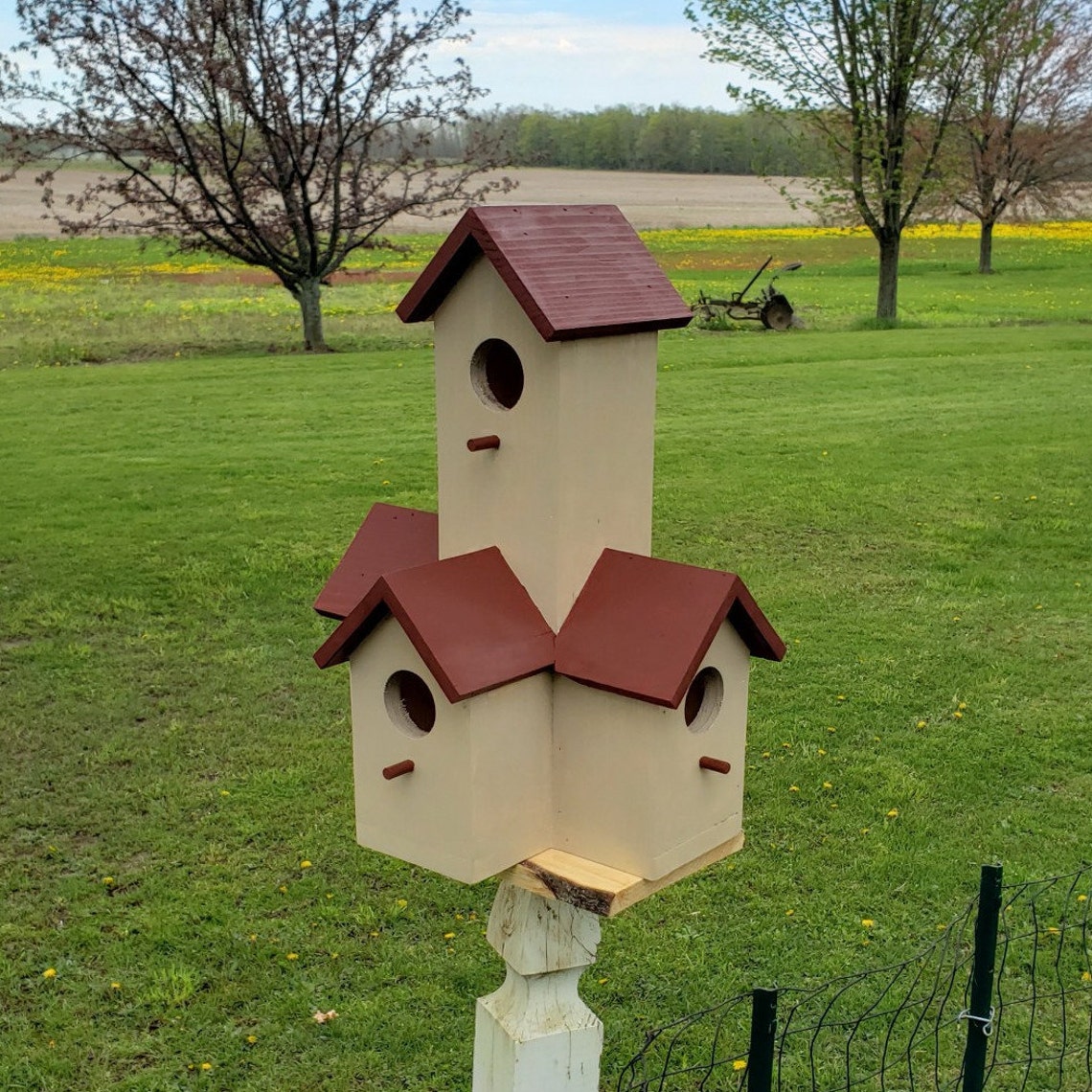 Rustic Style Multi Birdhouse - Etsy