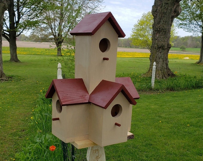 Rustic Style Multi Birdhouse - Etsy