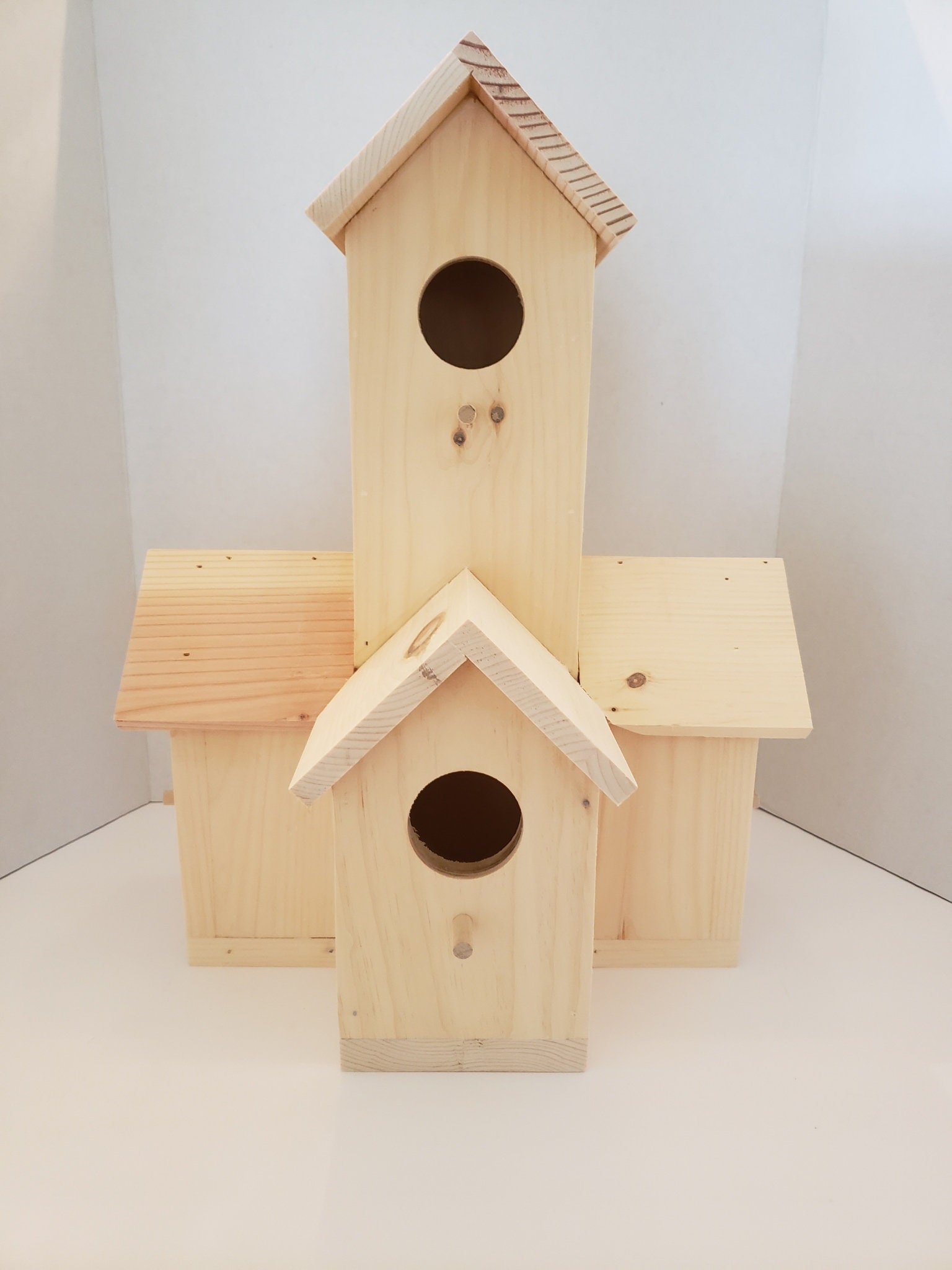 Rustic Style Multi Birdhouse - Etsy