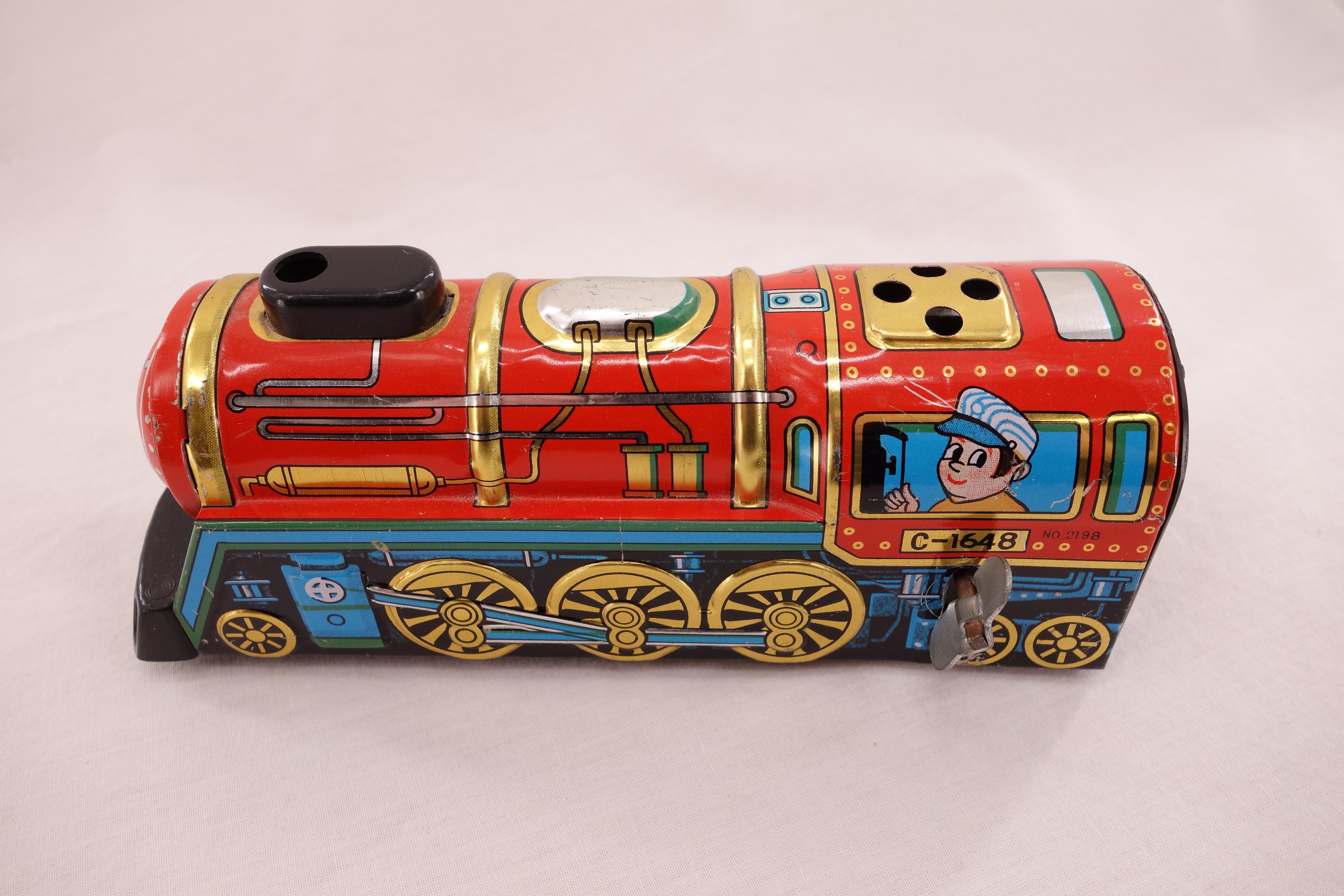 Vintage Japan Yone Tin Wind up Toy Train Retro Engine - Etsy