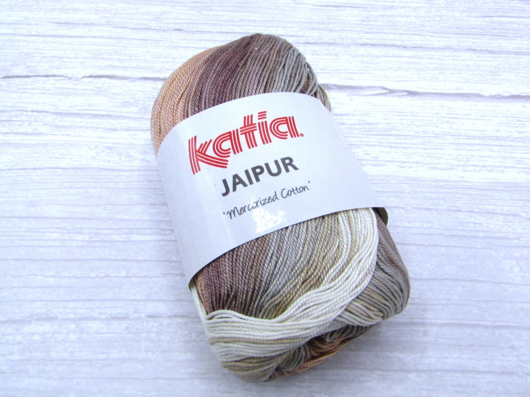 VHTF Katia Jaipur Thread Yarn Color 208 Lace Weight Mercerized Cotton 1 ...