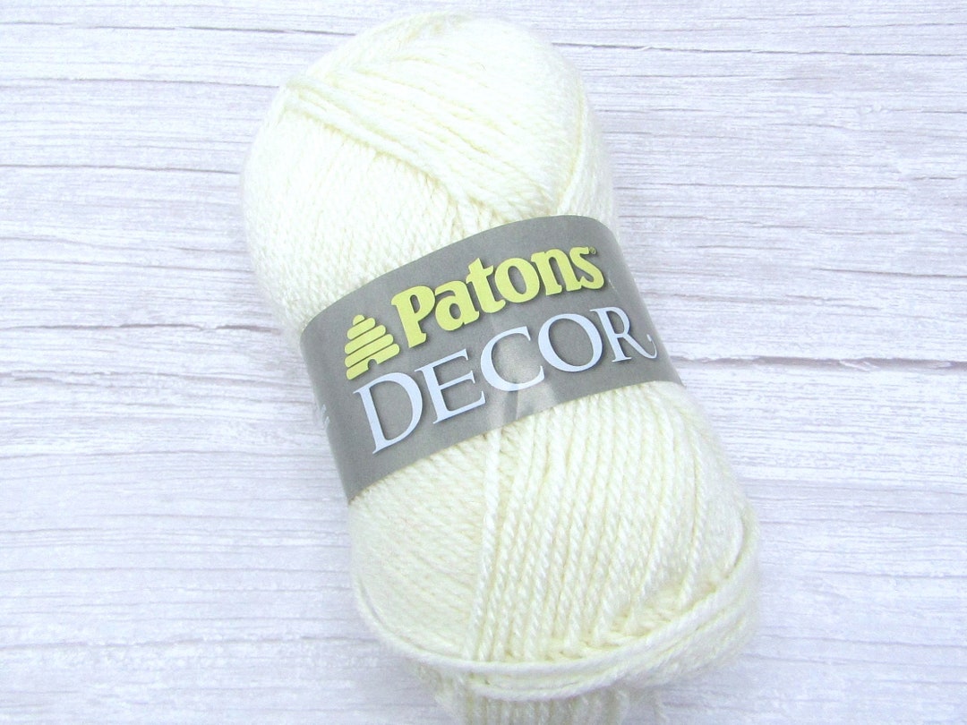 VHTF Patons Decor Color Winter White Lot WL17154 Discontinued 100g / 3. ...