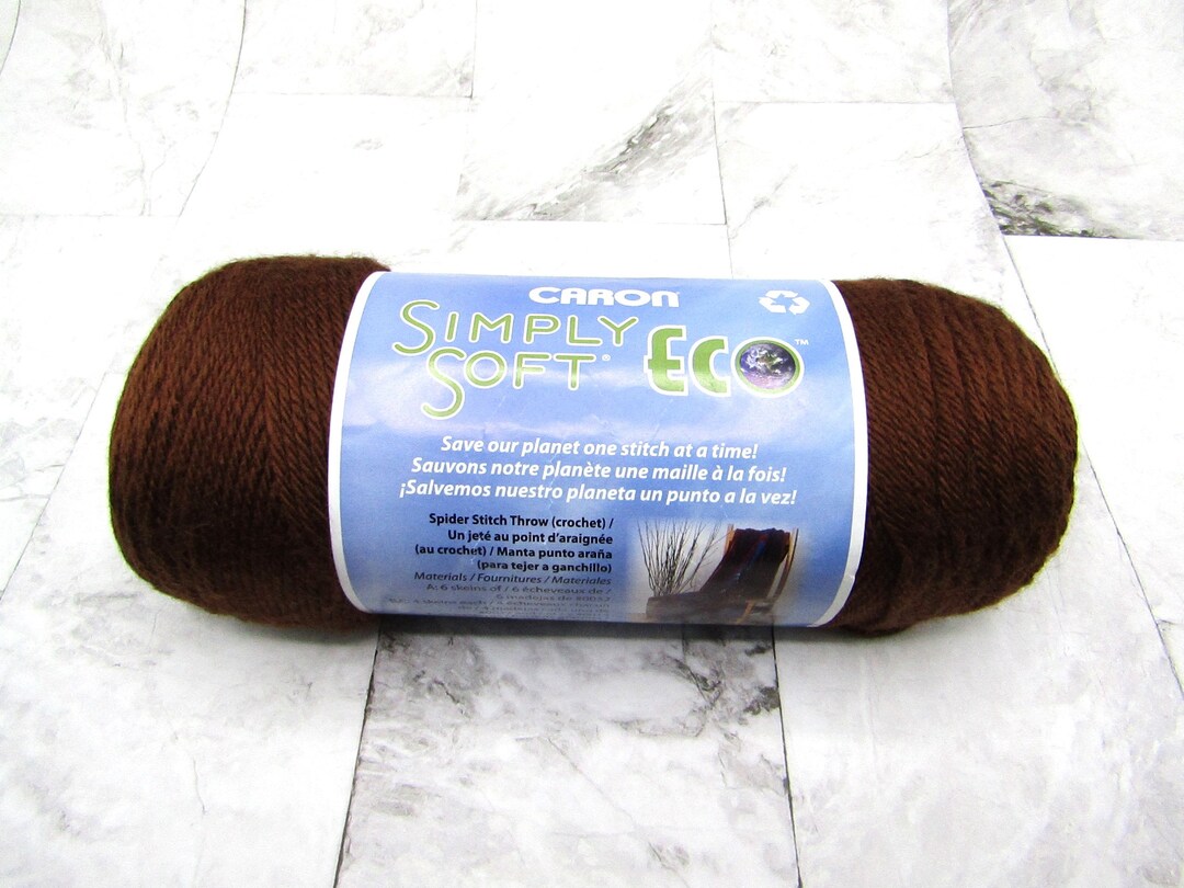VHTF Caron Simply Soft Eco Chocolate 0006 Discontinued - Etsy