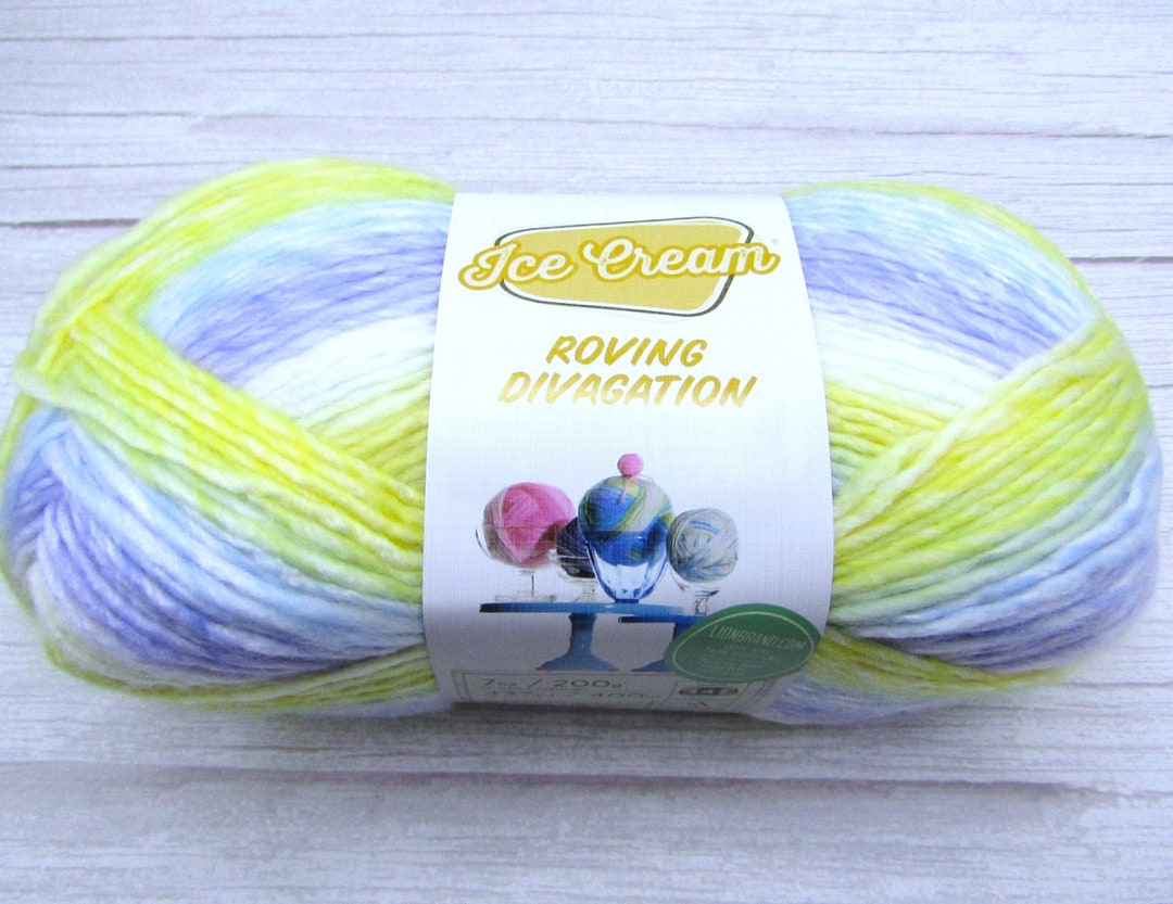Lion Brand Ice Cream Roving Divagation Pixie Stix Worsted 100% Acrylic ...