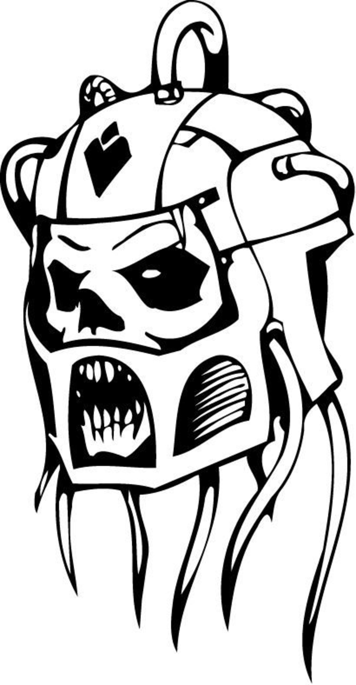Vinyl Skull Decal #27 "terminator" - Etsy
