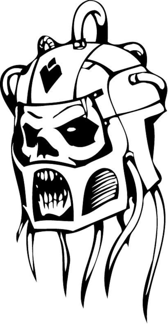 Vinyl Skull Decal 27 terminator - Etsy